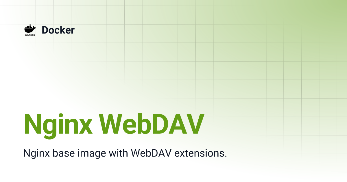 Nginx WebDAV | Docker